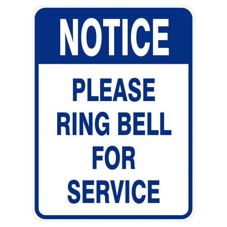 Please Ring Bell For Service - Buy Now