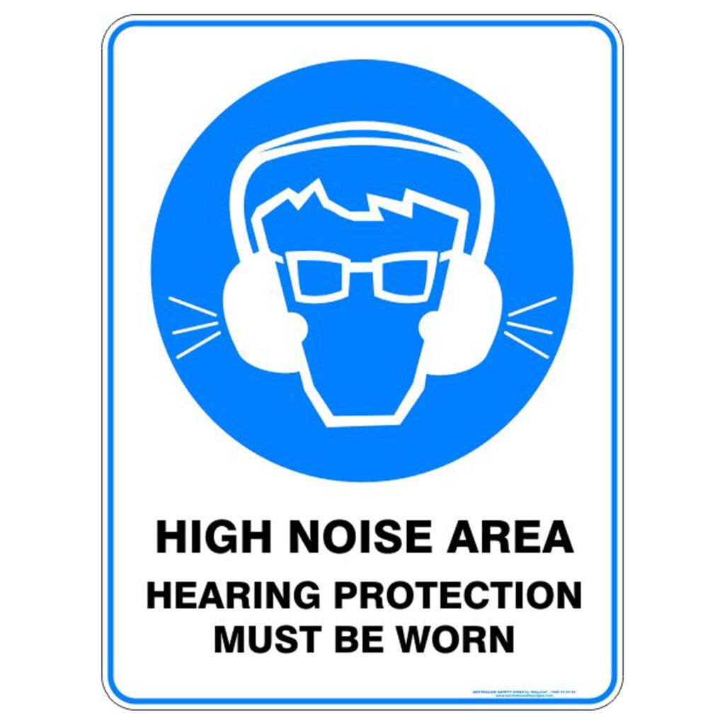 High Noise Area Hearing Protection Must Be Worn - Buy Now