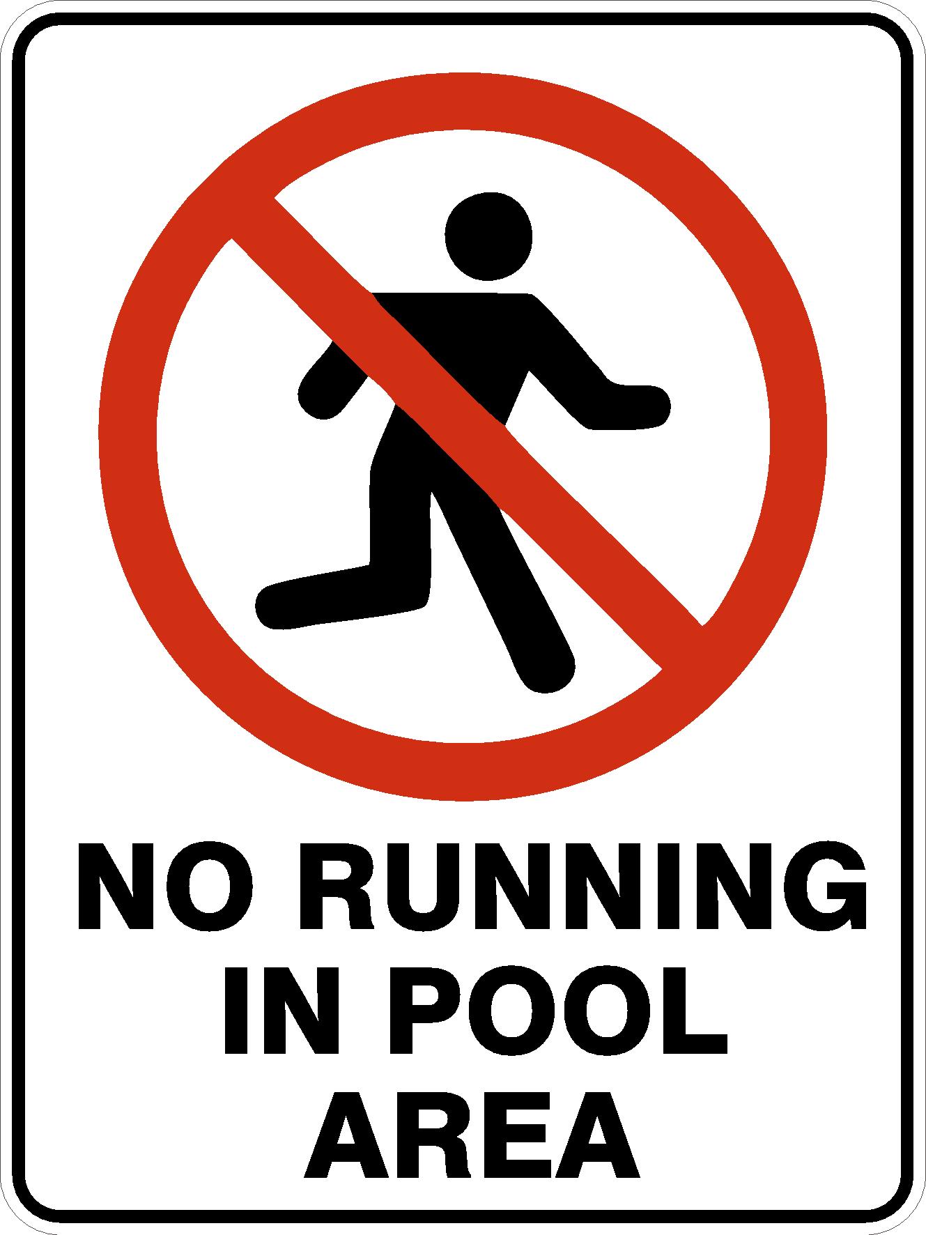 NO RUNNING IN POOL AREA | Discount Safety Signs Australia NO RUNNING IN POOL AREA | Discount Safety Signs Australia