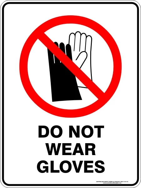 Wear Gloves Sign