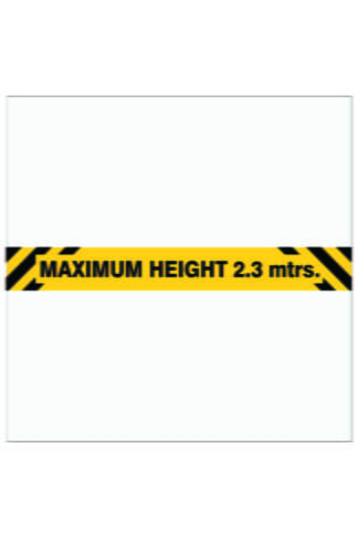 Maximum Height Overhead Sign - Buy Now