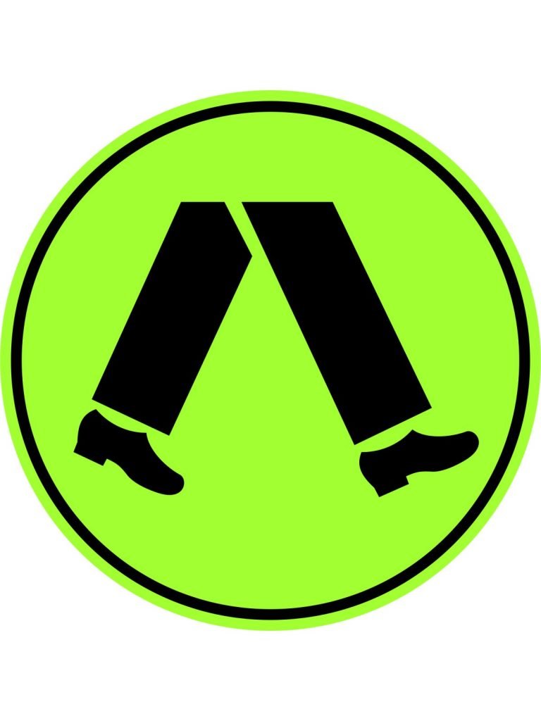 Pedestrian Crossing Sign (Regulatory) (Fluro Green-yellow) - Buy Now