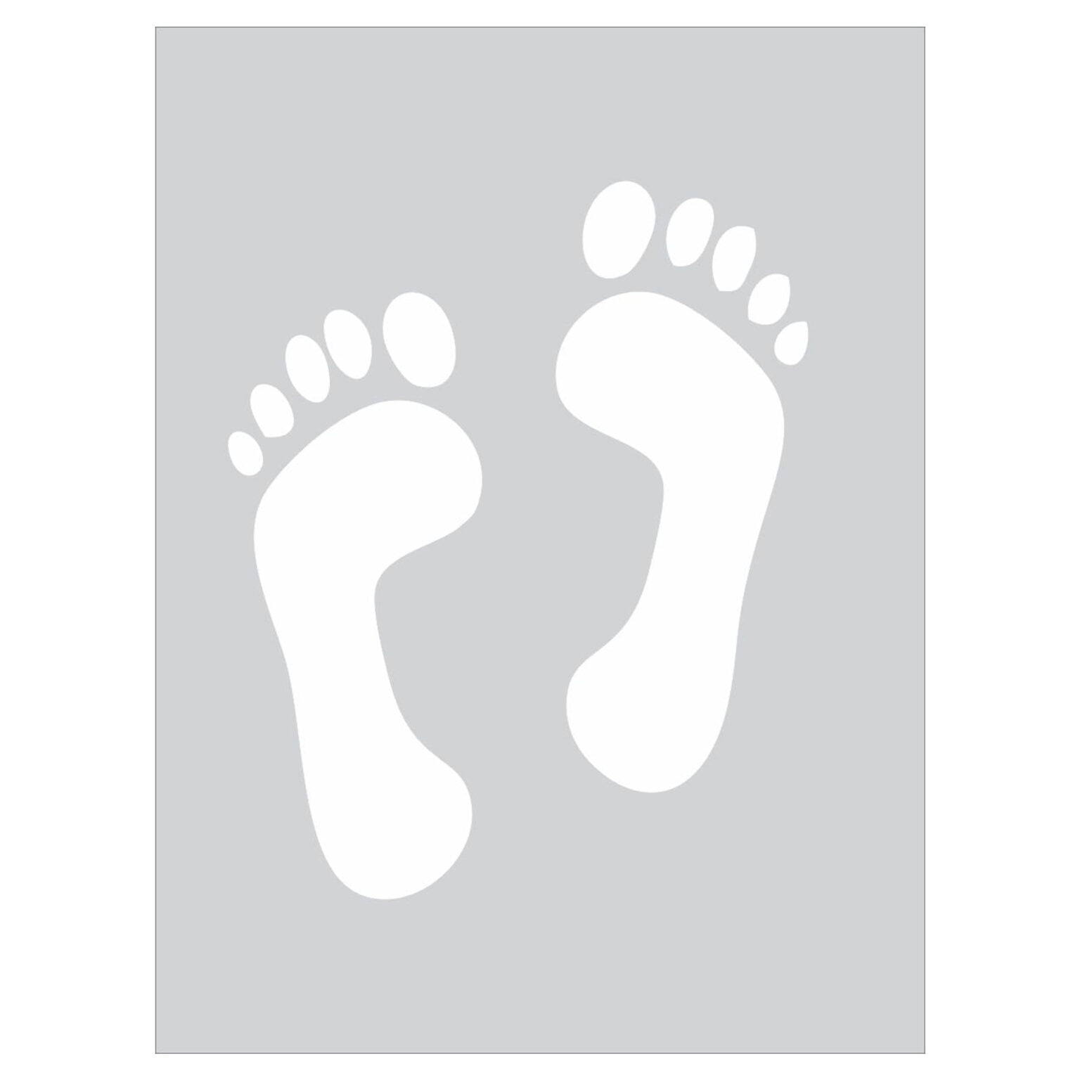Foot Print Stencil - Buy Now
