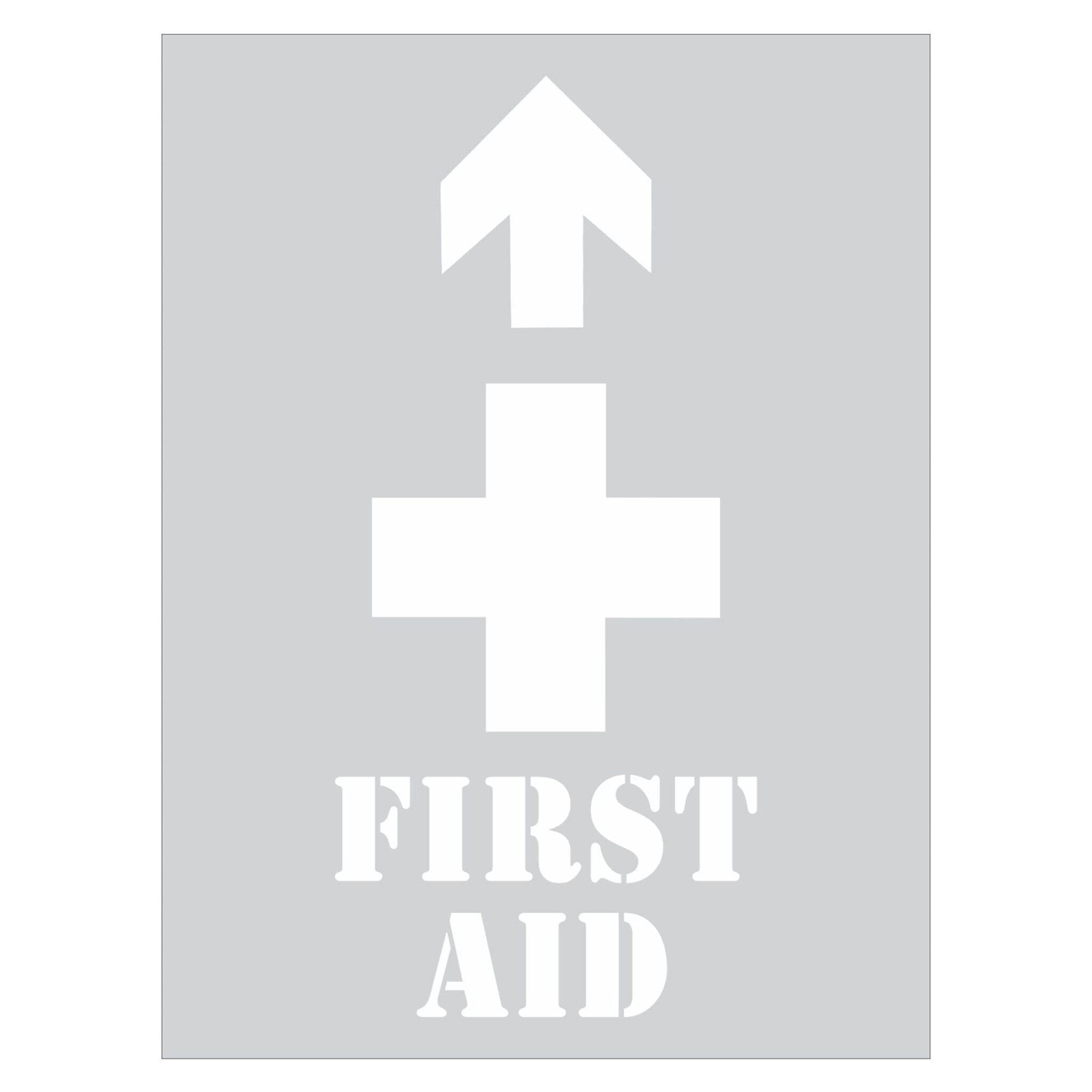 First Aid Stencil - Buy Now