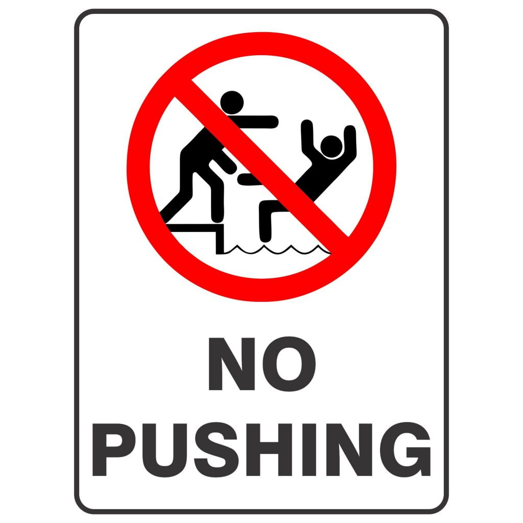 No Pushing Buy Now Discount Safety Signs Australia no-pushing-buy-now-discount-safety-signs-australia
