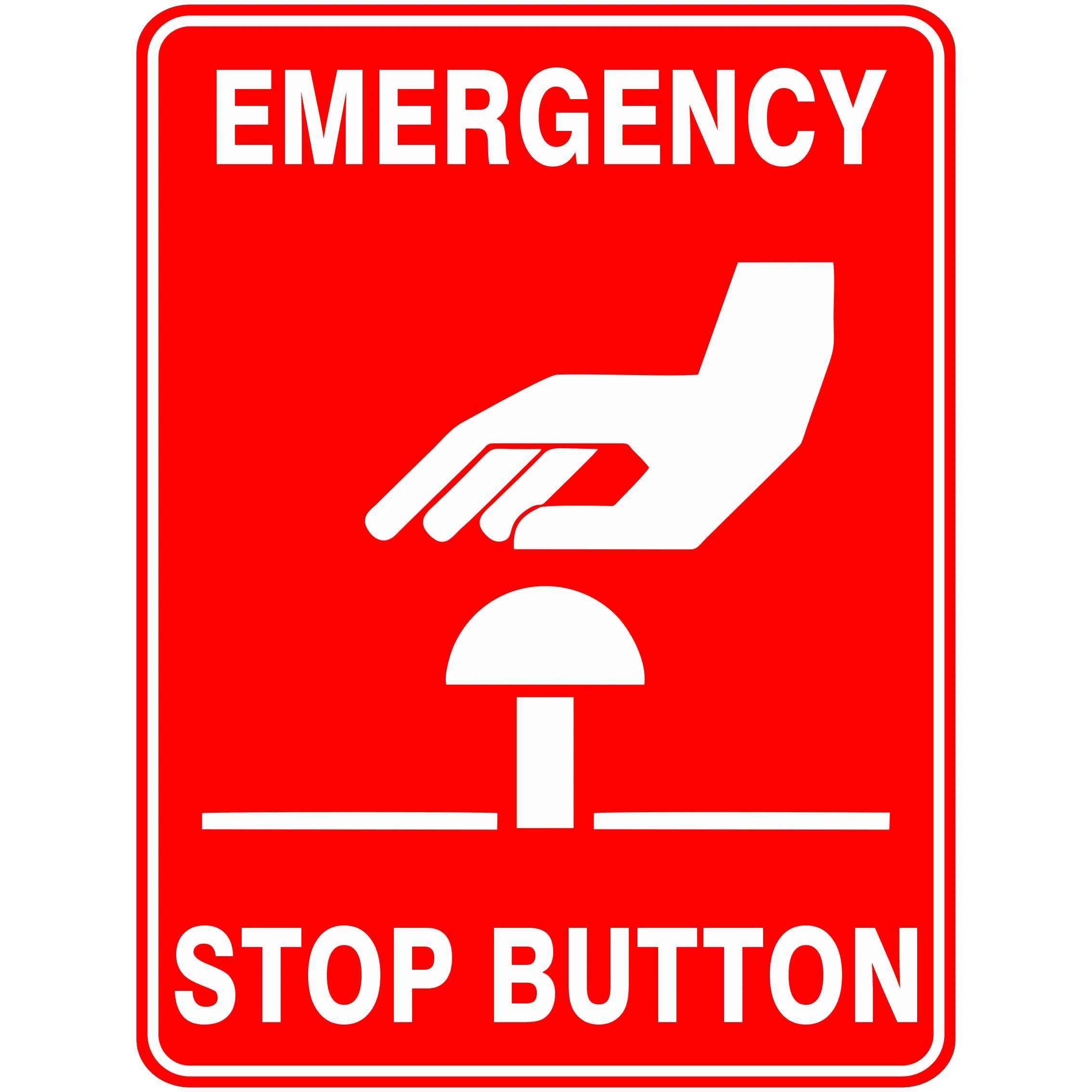 Safety Signs Emergency Stop