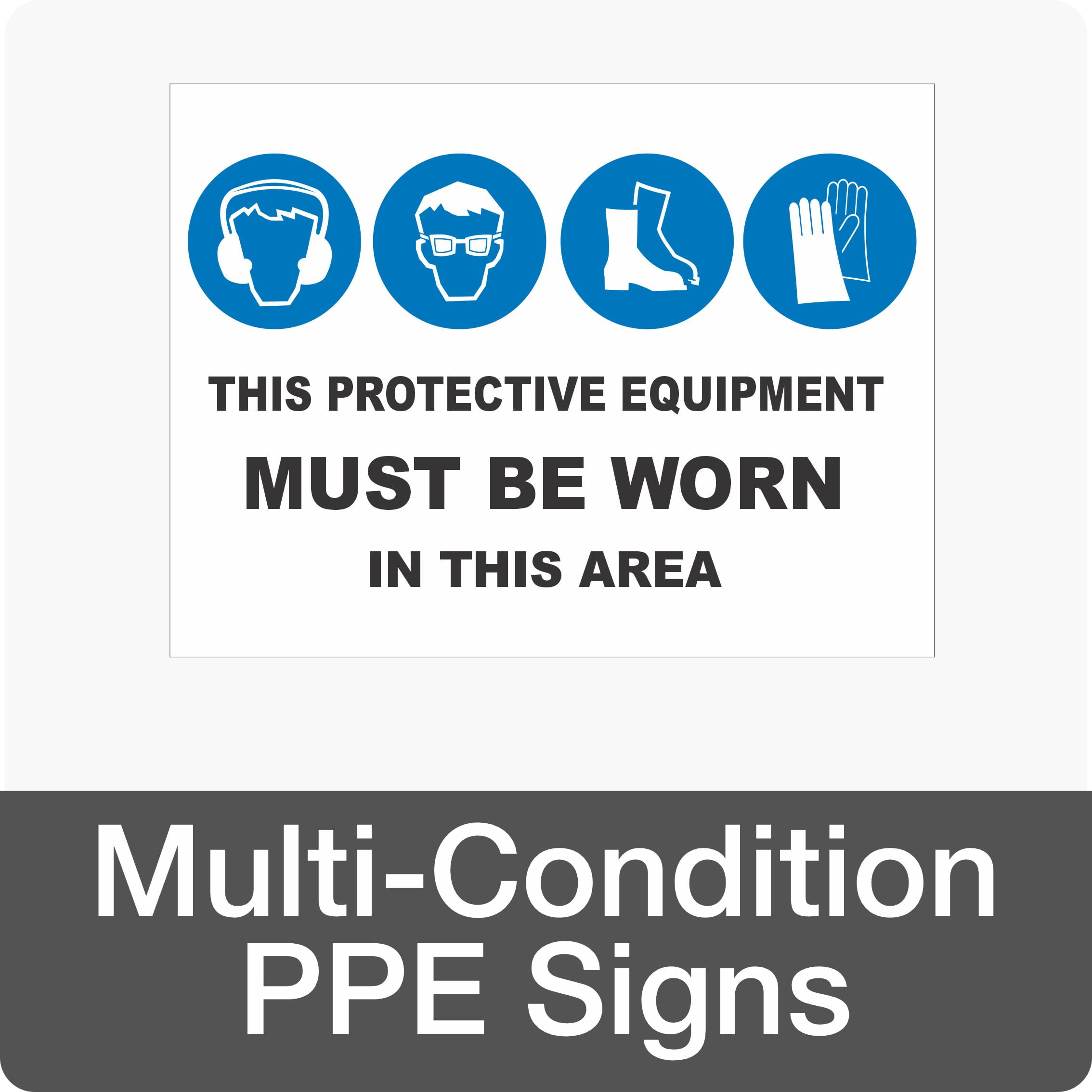 Multi-Condition PPE Signs | Buy Now Online | Discount Safety Signs