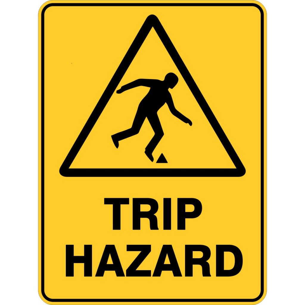 TRIP HAZARD | Buy Now | Discount Safety Signs Australia