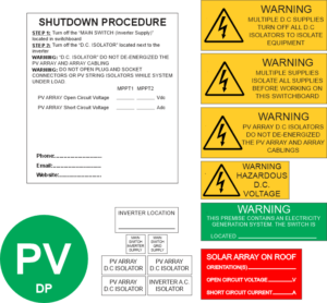 Solar Labels | Buy Now Online | Discount Safety Signs