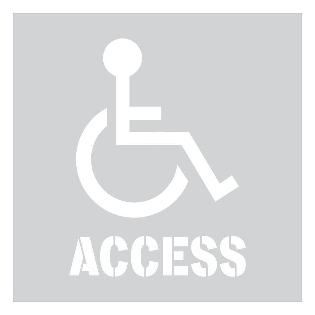 Disabled Access Stencil - Buy Now