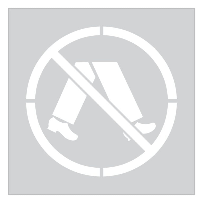 No Crossing Stencil - Buy Now