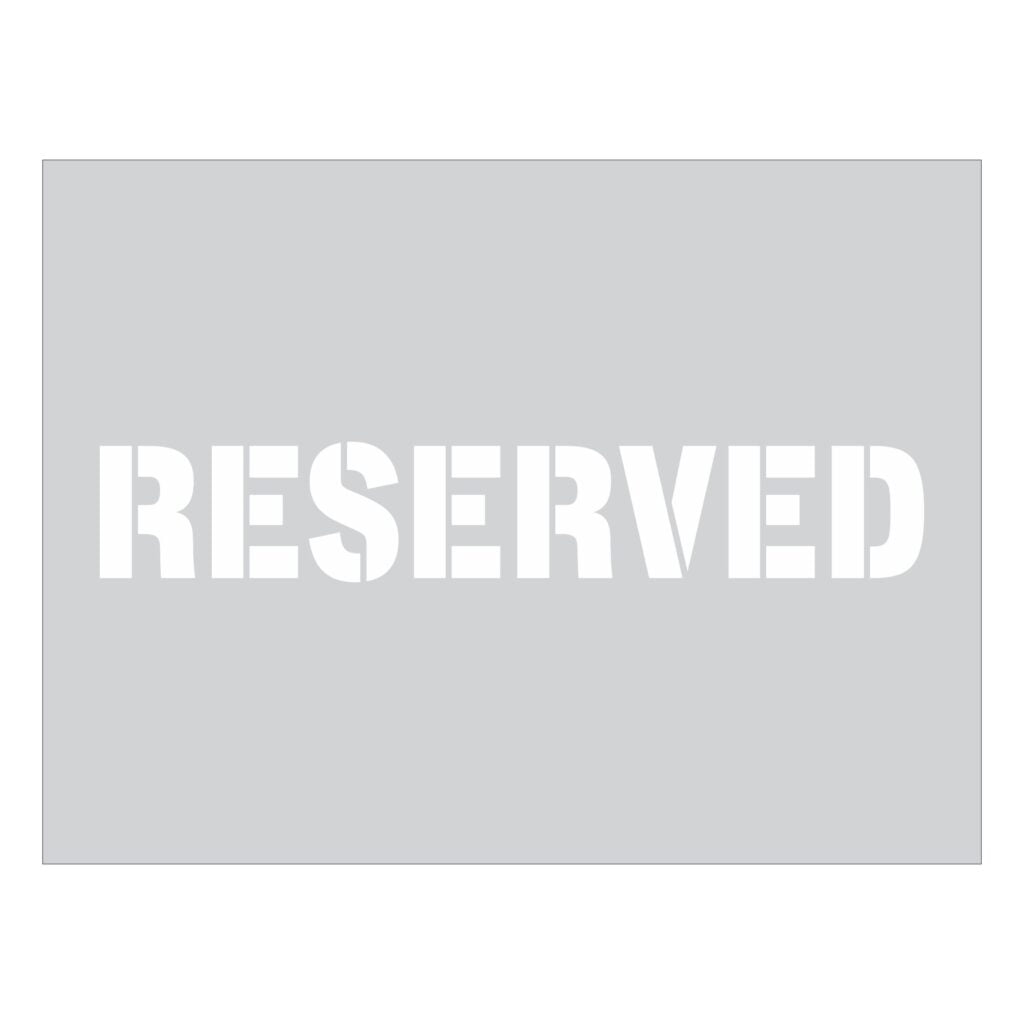 Reserved Stencil - Buy Now