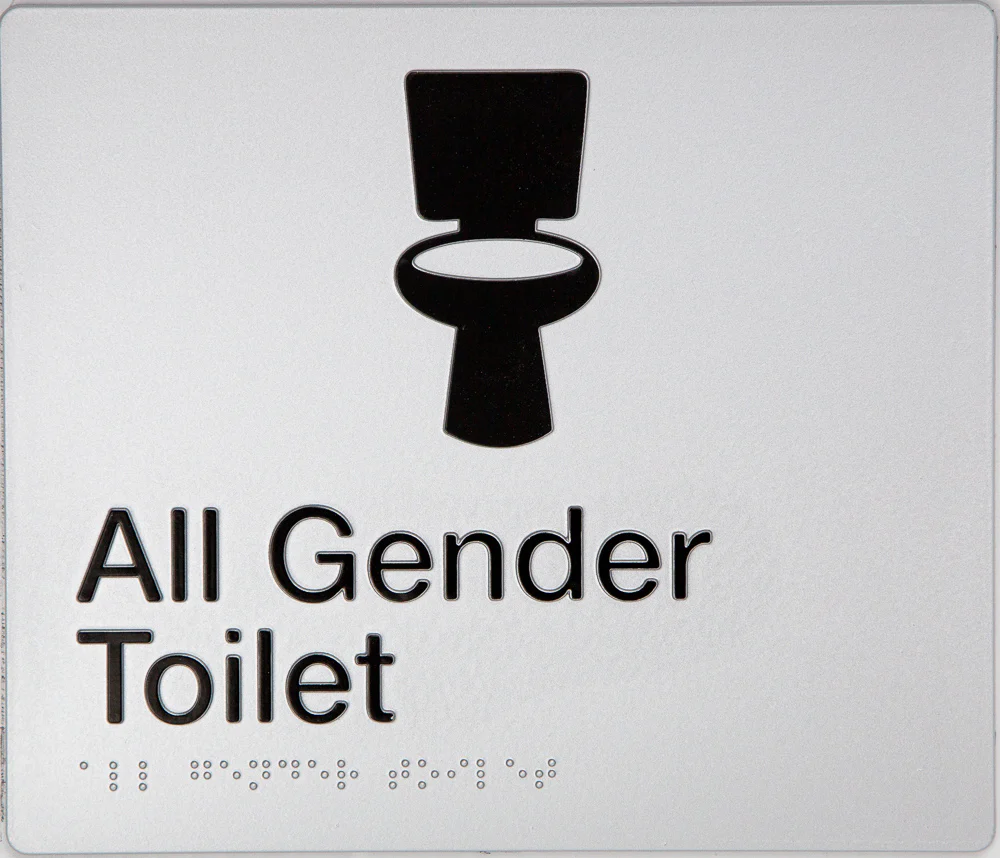 All Gender Toilet Sign AGT-silver (Braille) | Buy Now | Discount Safety ...