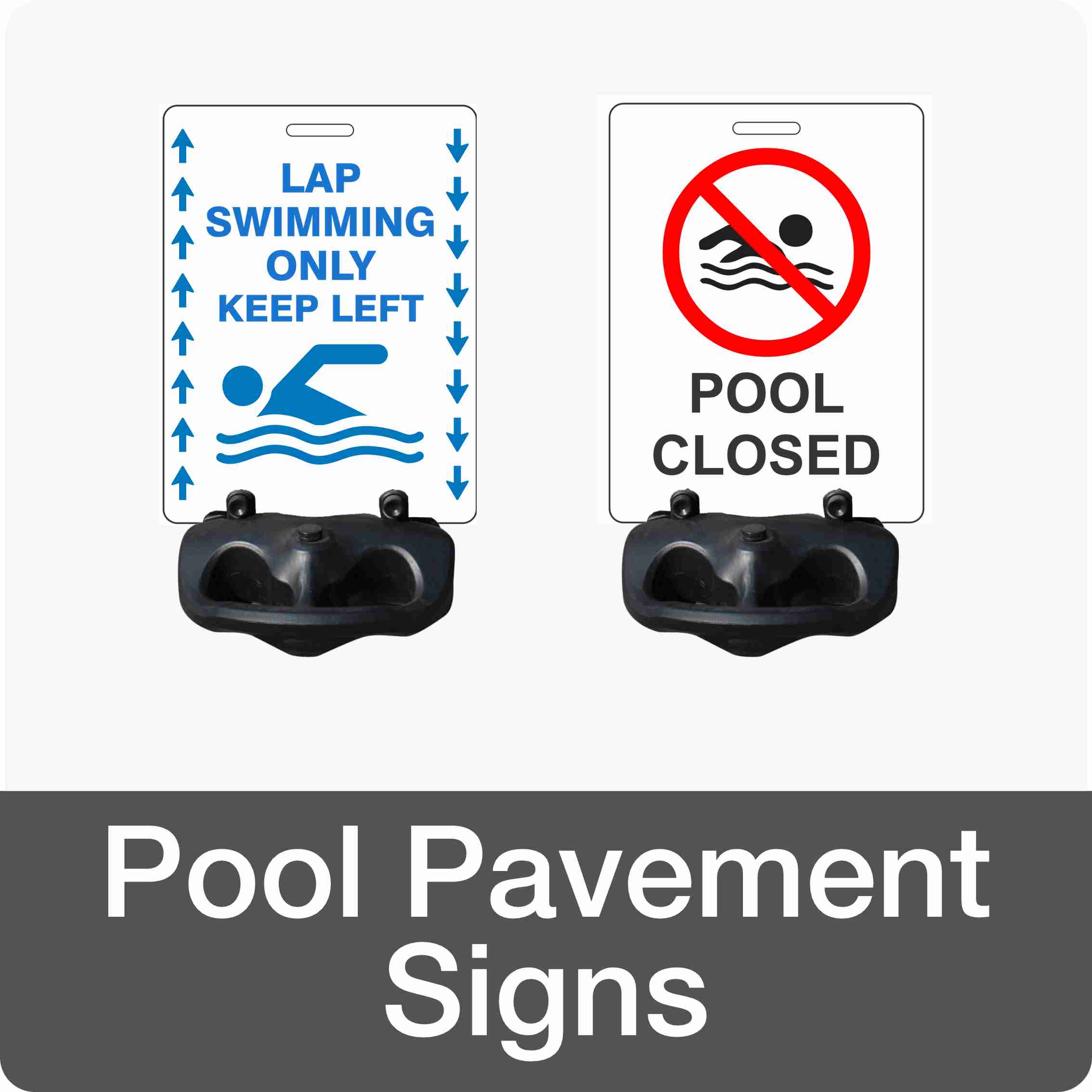 Pool Pavement Signs