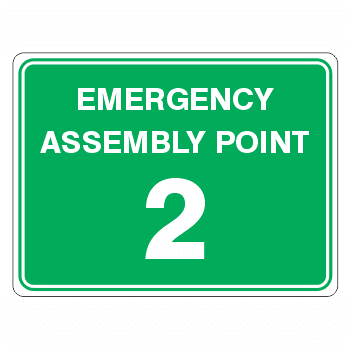 Emergency Assembly Point 2 Sign - Buy Now