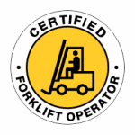 Hard Hat Stickers Certified Forklift Operator - Buy Now
