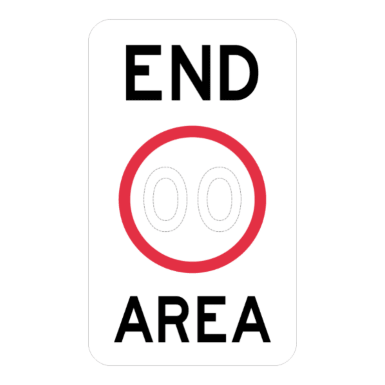 Regulatory Road Signs